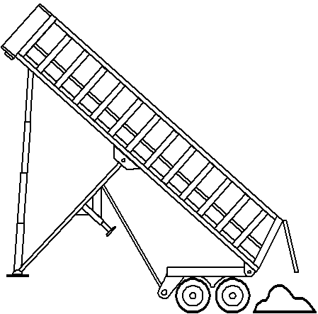 End Dump Wedge | Travis Trailers | Aluminum Trailers